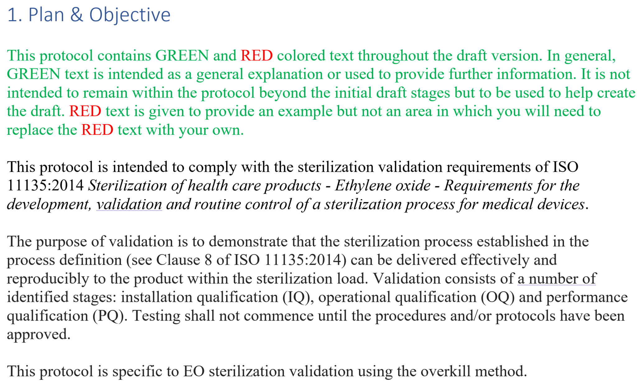 EO Sterilization Validation Protocol - Medical Device Academy