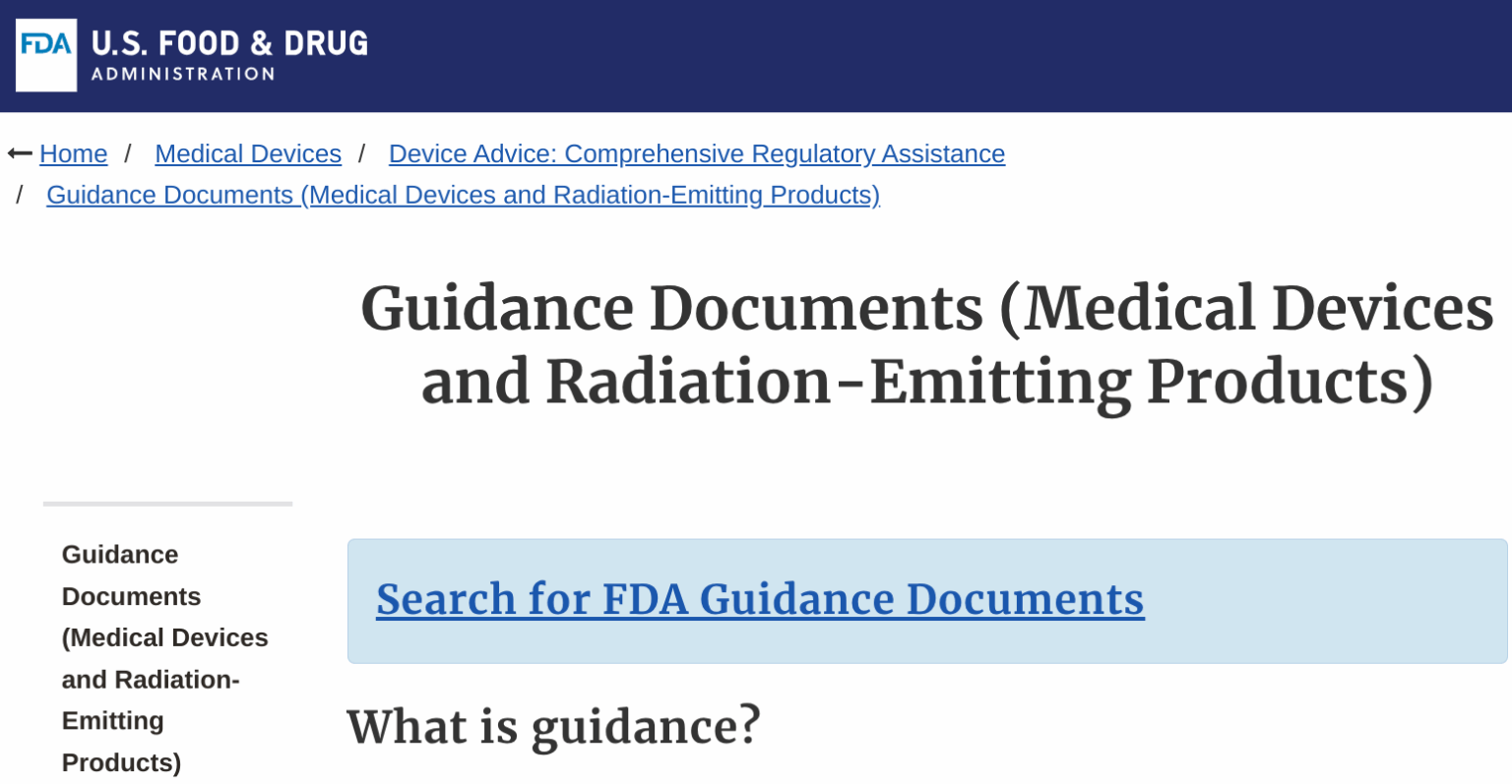 FDA Guidance Documents Released Recently